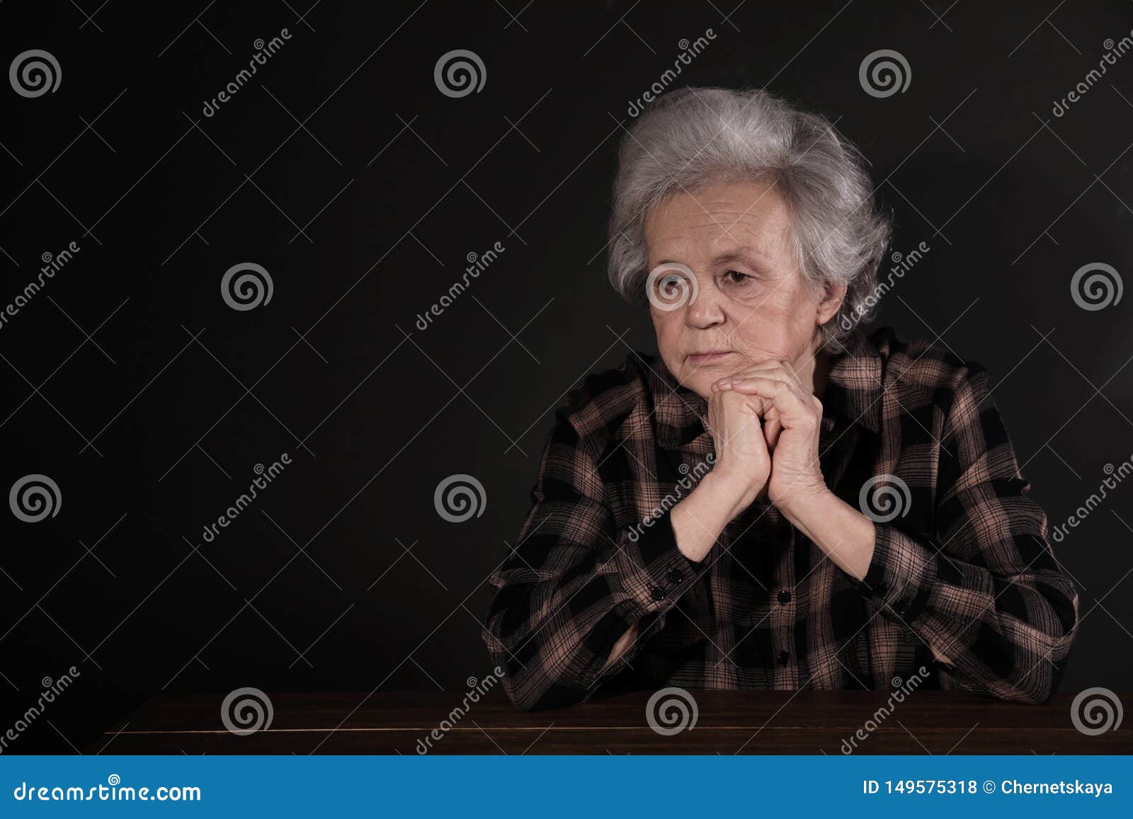 Poor Upset Woman Sitting At Table Stock Image | CartoonDealer.com ...