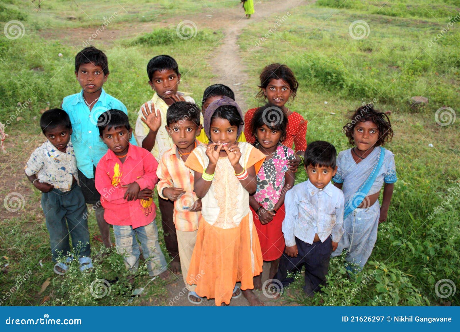 Poor Village Children editorial photography. Image of asian - 21626297
