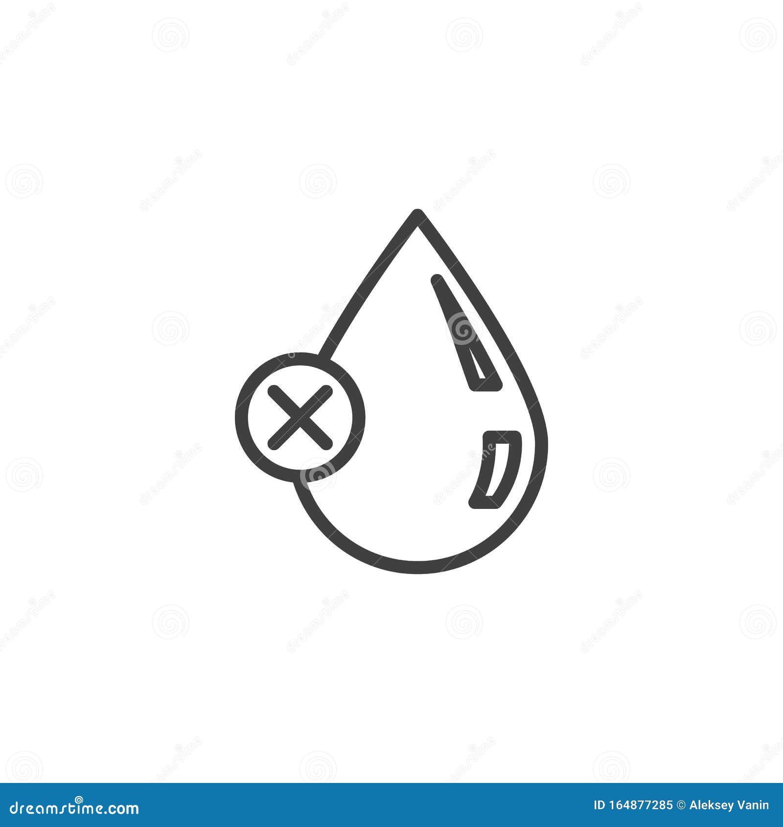 Poor Water Quality Line Icon Stock Vector - Illustration of quality ...