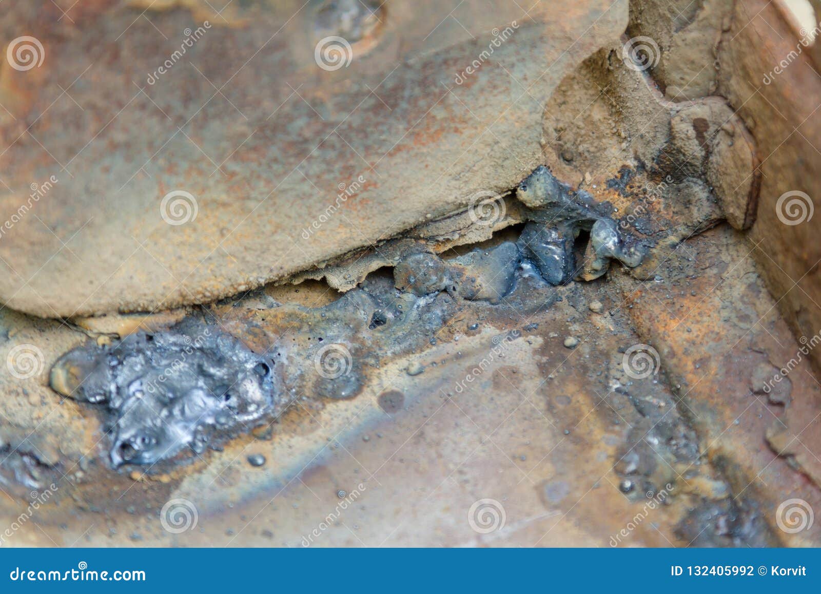 Poor weld with stock photo. Image of flowing, engineering - 132405992