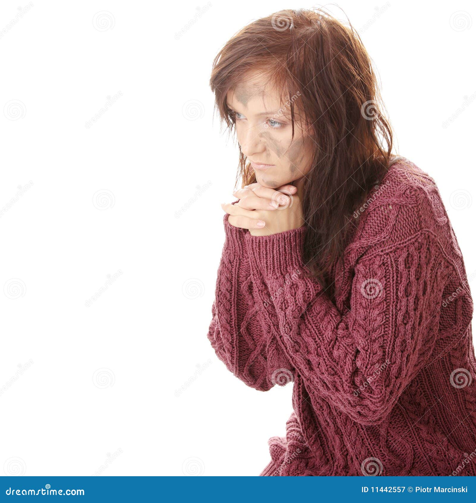 Poor woman stock image. Image of portrait, poor, crying - 11442557