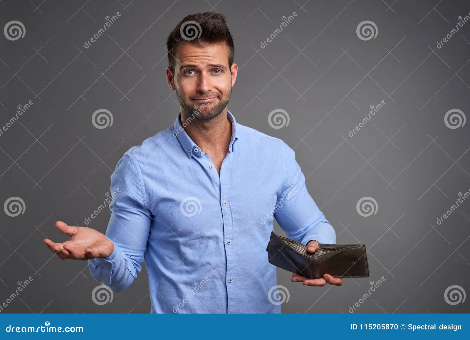 Poor young man stock photo. Image of disappointed, depressed - 115205870