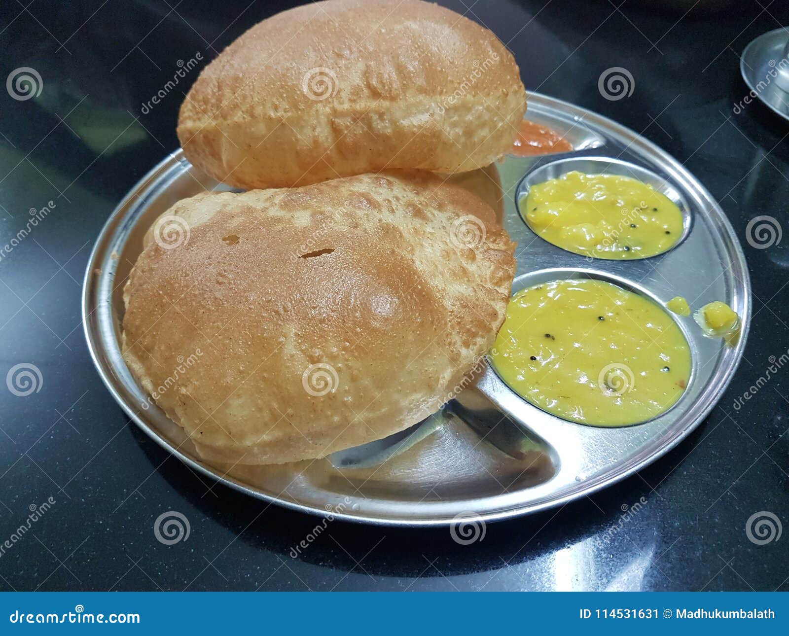 Poori stock image. Image of indian, poori, food, wheat - 114531631
