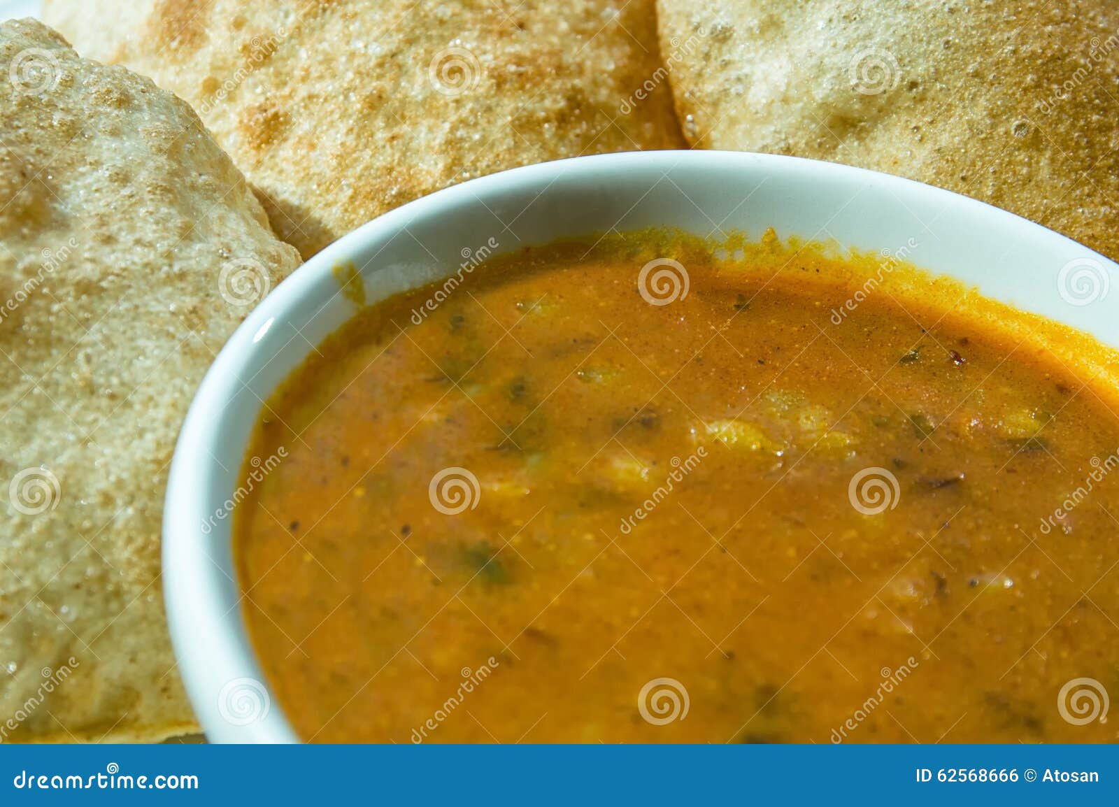Poori stock photo. Image of puri, indian, deep, breakfast - 62568666