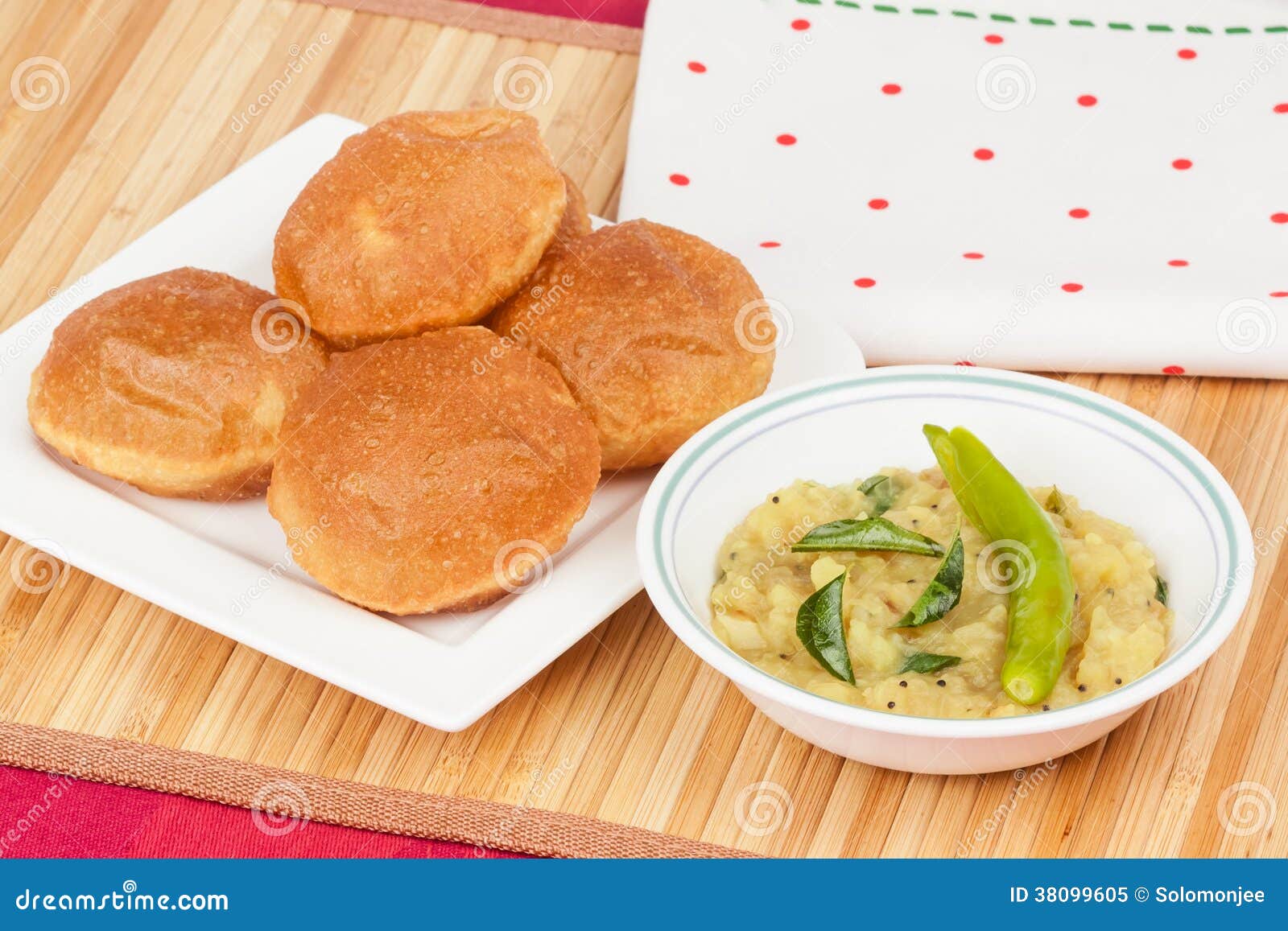 Poori Saagu stock image. Image of authentic, delicious - 38099605