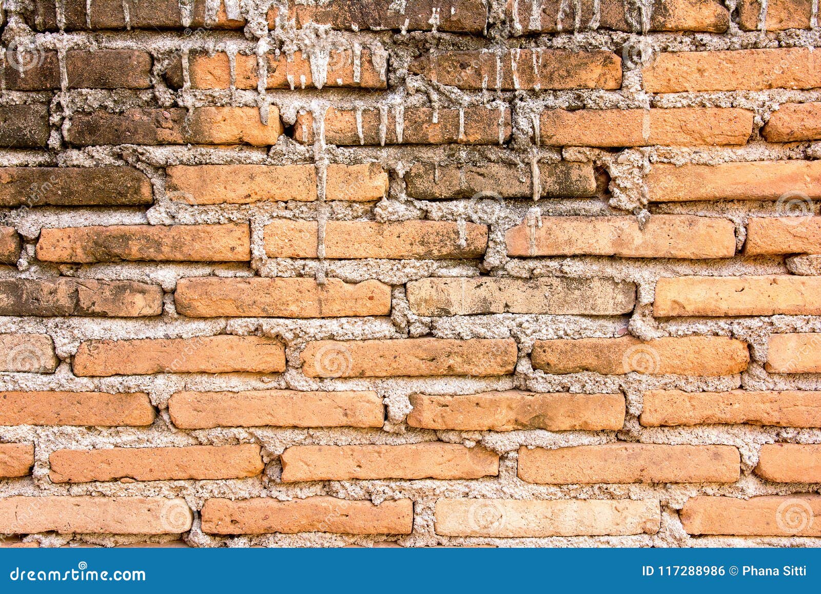 Poorly Bricks Wall Construction Texture Background Stock Photo - Image ...