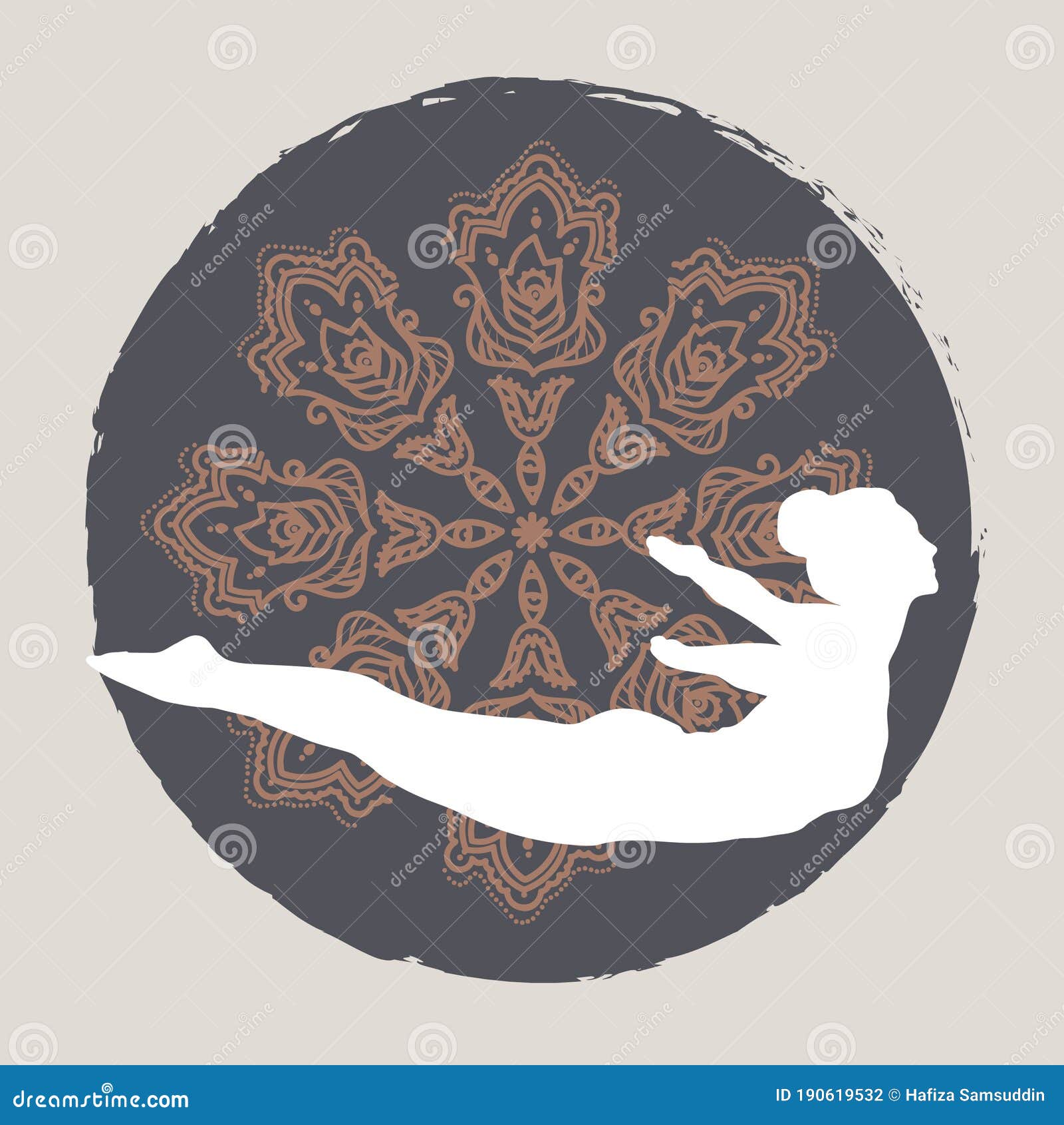 Poorna Salabhasana. Vector Illustration Decorative Design Stock Vector ...
