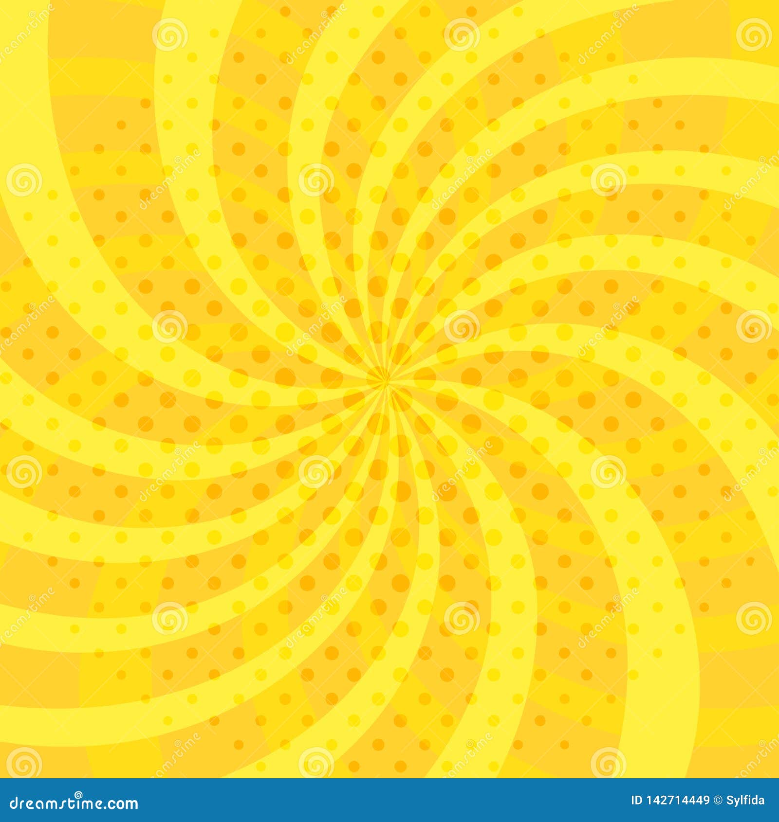 Pop Art Abstract Background with Bright Yellow Sunbeams. Vector ...