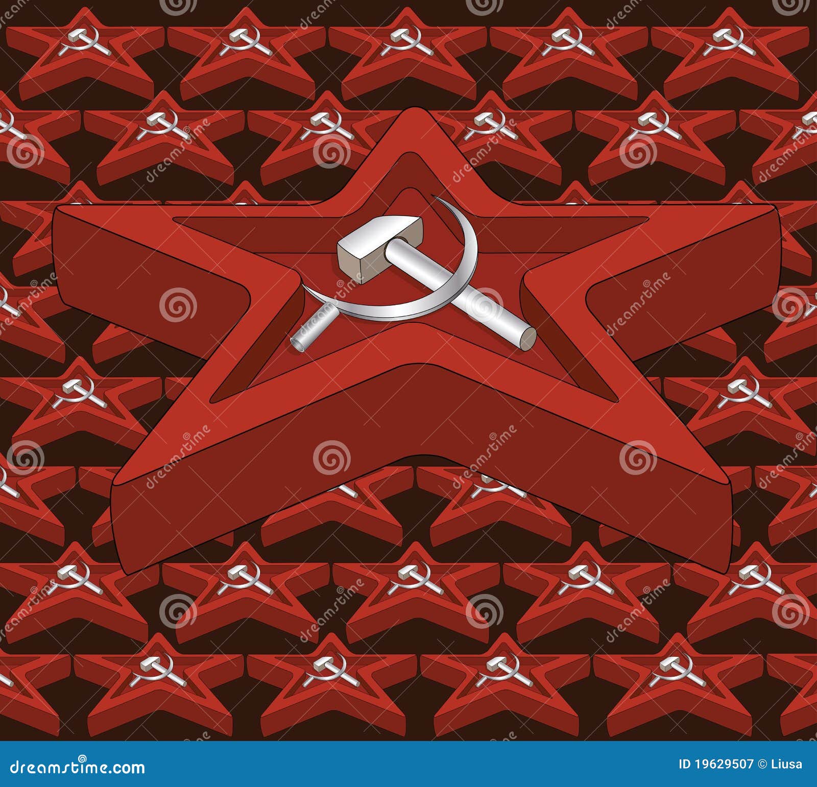 Red Star With A Sickle And A Hammer. Symbol Of The USSR And Communism ...