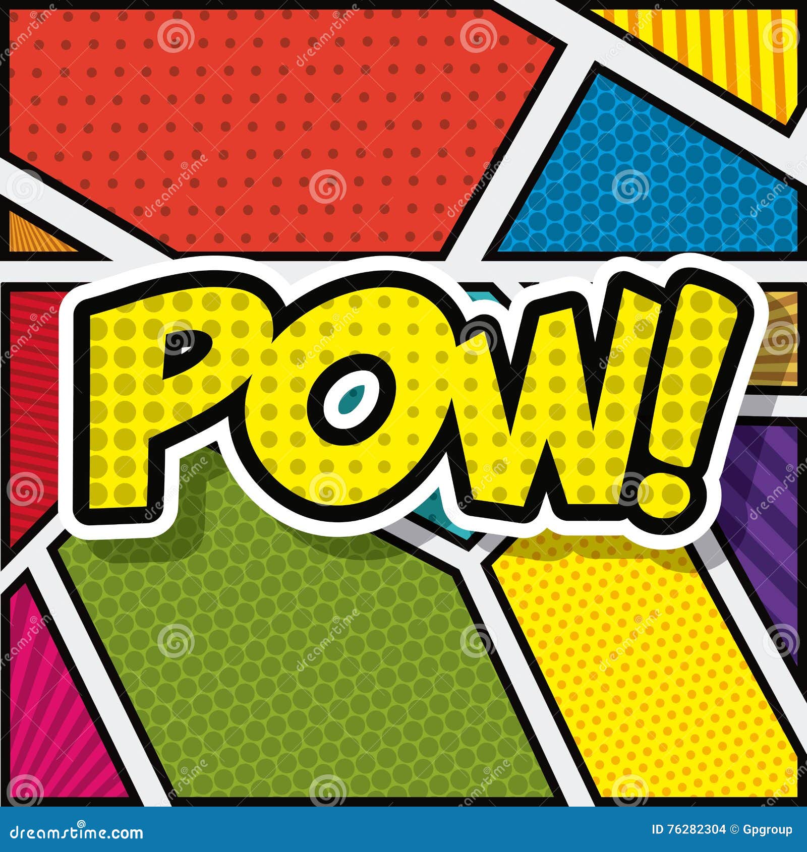 Pop Art Background Style Poster Stock Vector - Illustration of color ...