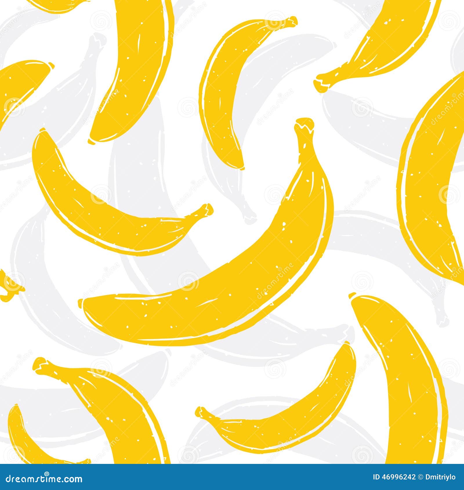 Pop Art Banana Seamless Vector Pattern Stock Vector - Illustration of ...