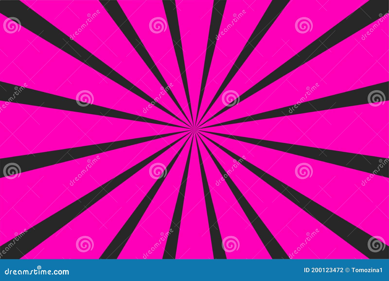 Pop Art Banner with Rays. Explosion Poster Stock Vector - Illustration ...
