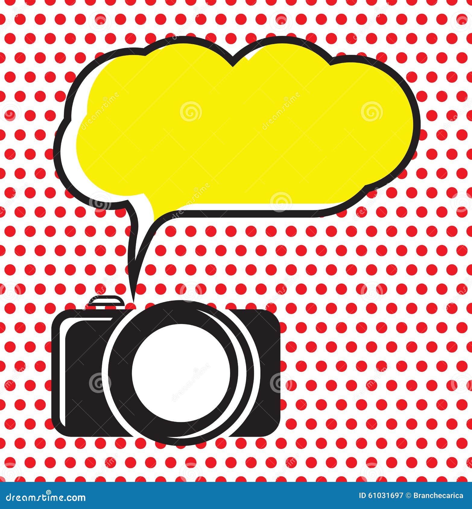 Pop art camera background stock vector. Illustration of camera - 61031697