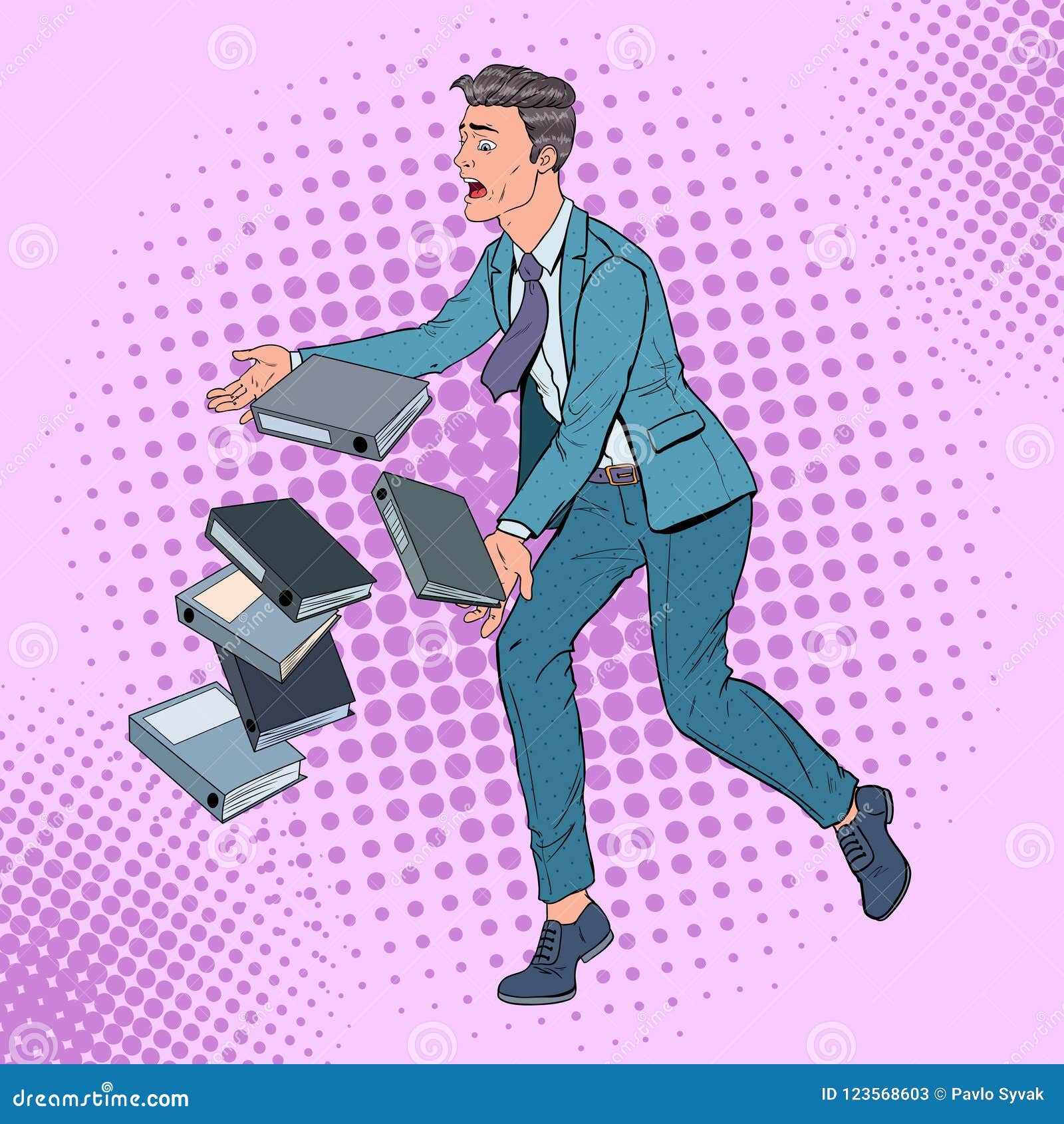 Office Careless Person Icon Color Outline Vector | CartoonDealer.com ...