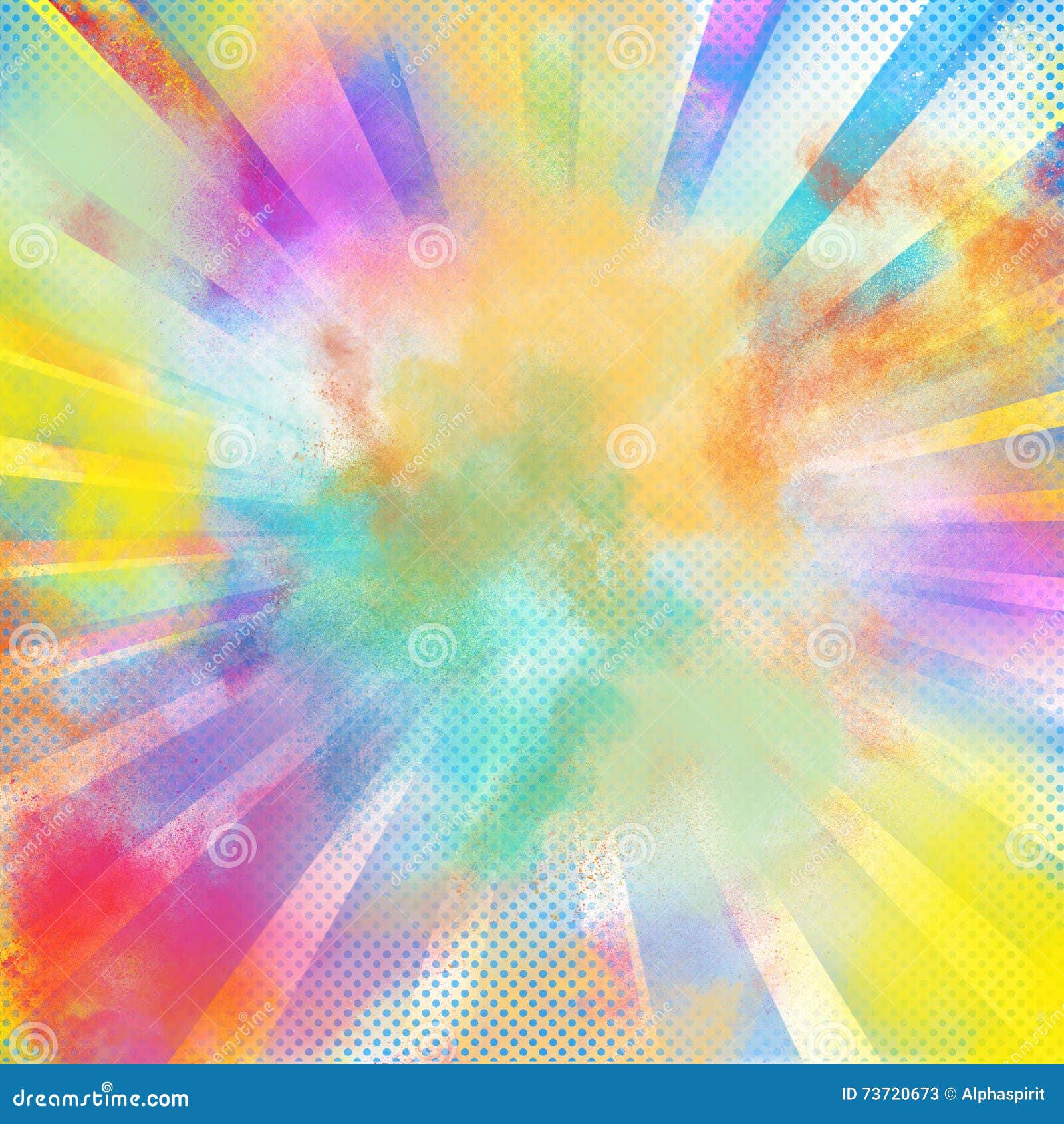 Pop-art colourful burst stock illustration. Illustration of blast ...