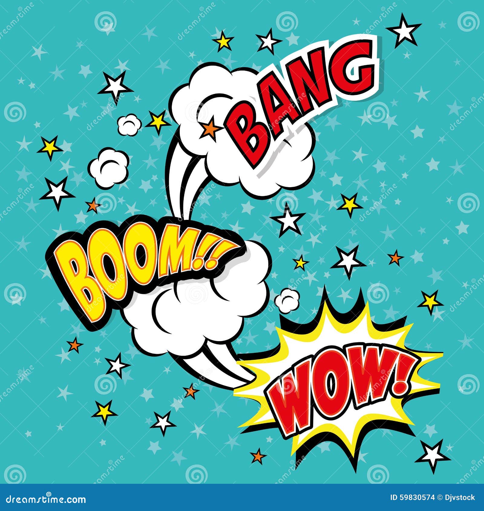 Pop art and comic design stock vector. Illustration of book - 59830574