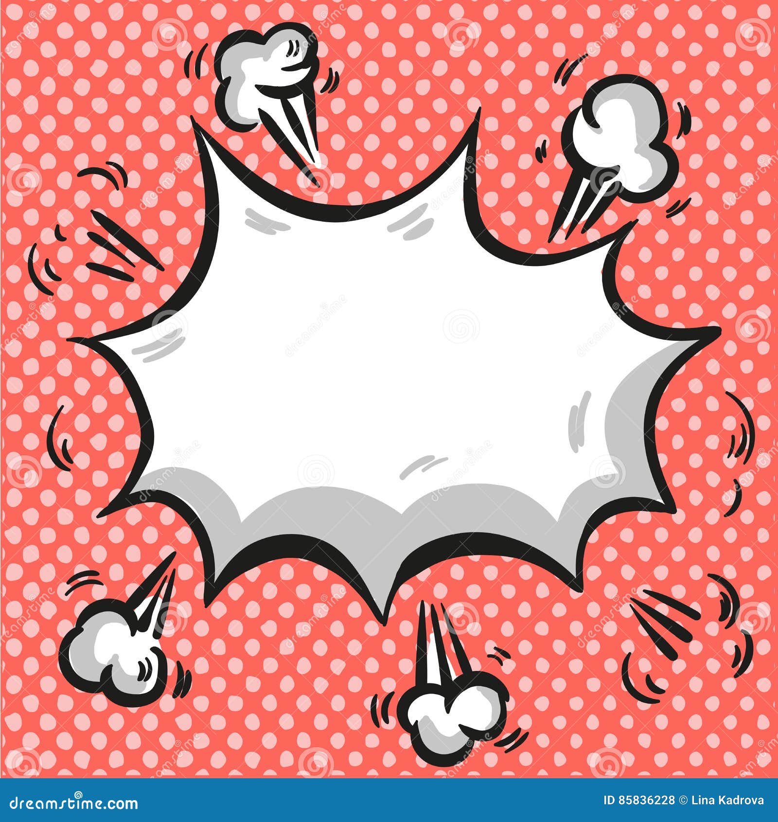 Pop art Comic exploding stock vector. Illustration of comic - 85836228