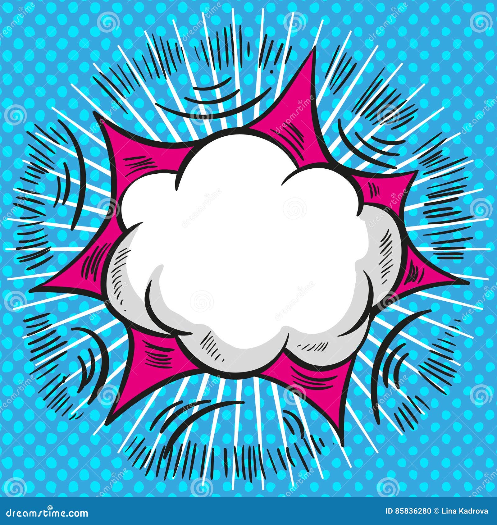 Pop Art Comic Speech Cloud Vector Background Stock Vector ...