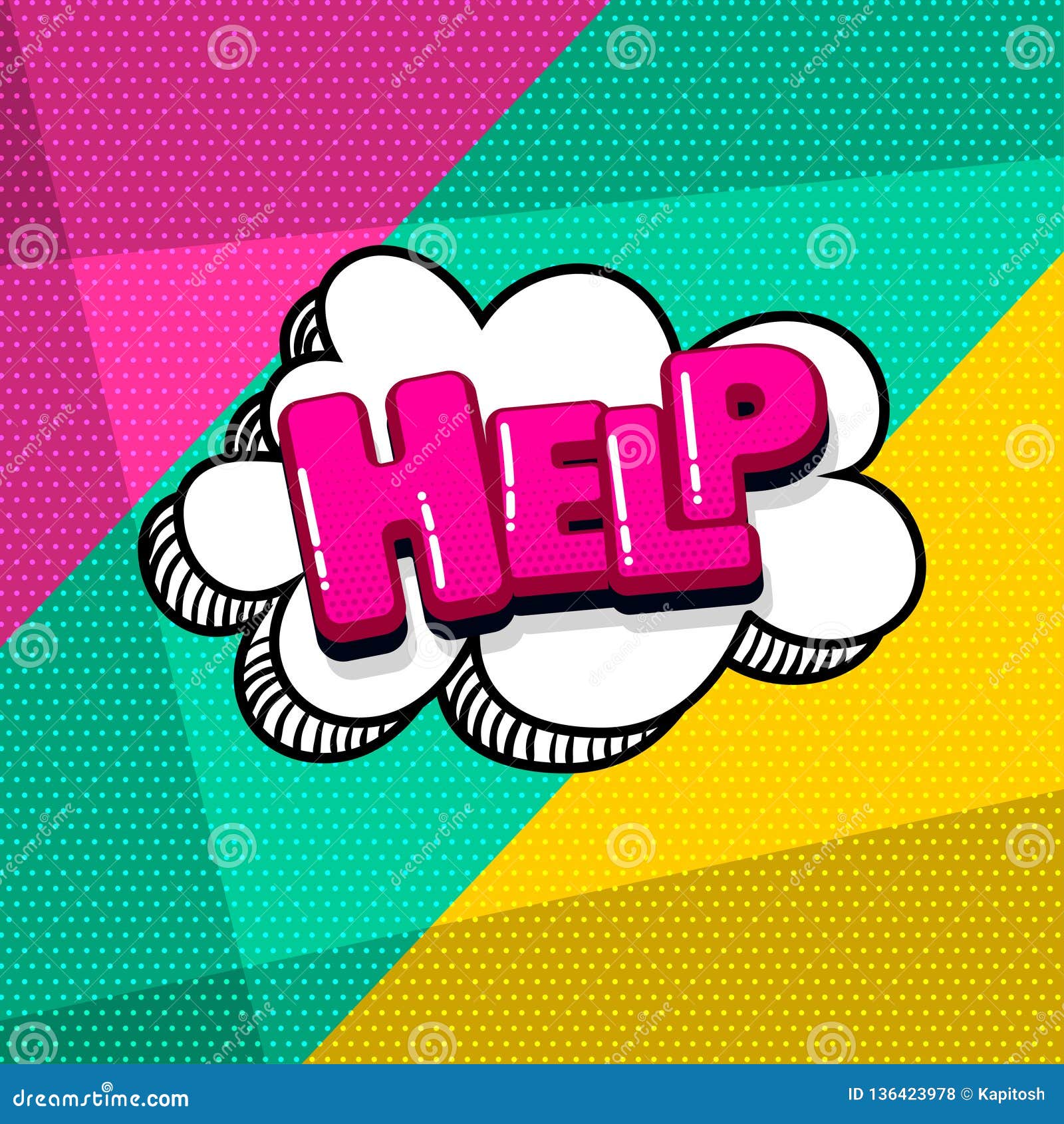 Pop art comic text stock vector. Illustration of colorful - 136423978