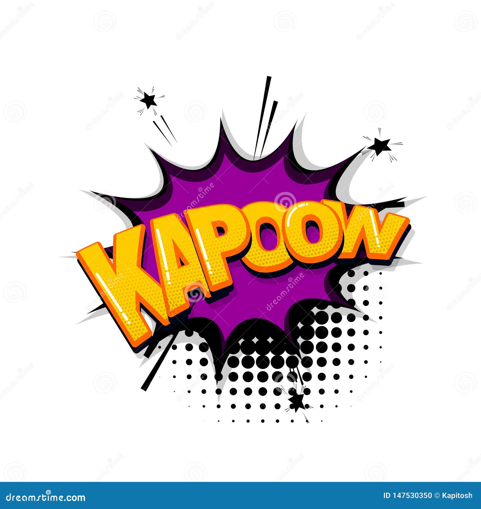 Cartoon Kapow Sound Vector Illustration | CartoonDealer.com #87578572
