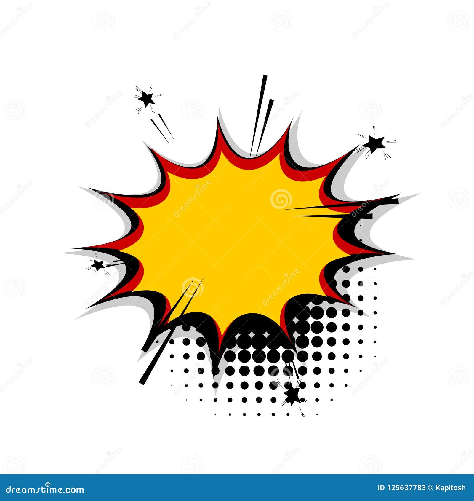 Pop Art Comic Text Speech Bubble Stock Vector - Illustration of retro ...