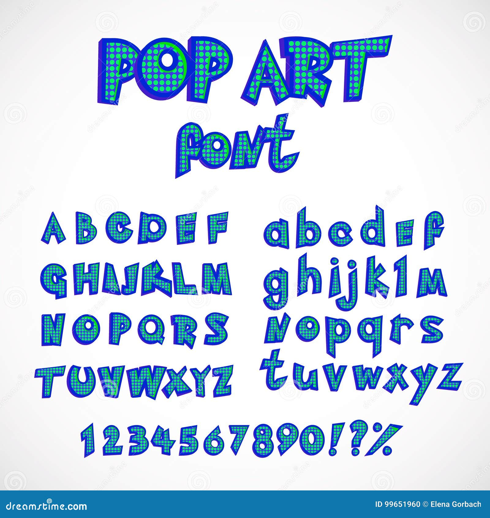 Pop Art Comics Style Alphabet Collection Set. Capital and Small Letters ...