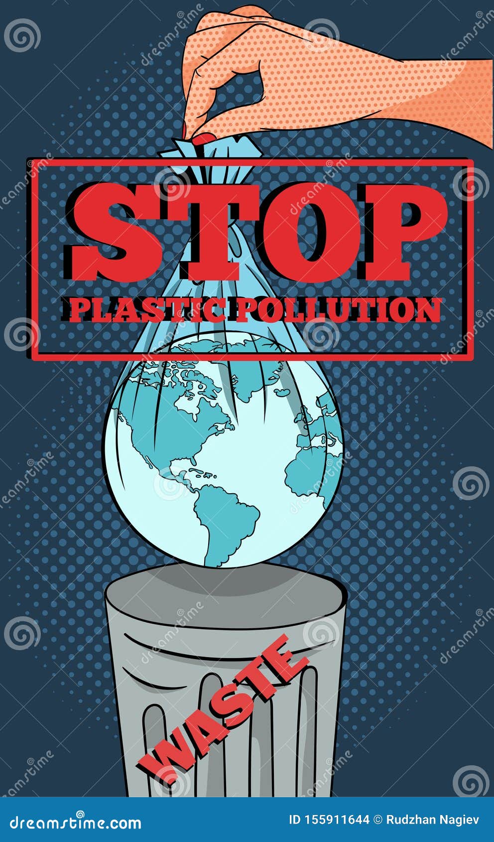 Concept Of Ecological Disaster With An Irresponsible Man, Destroying ...