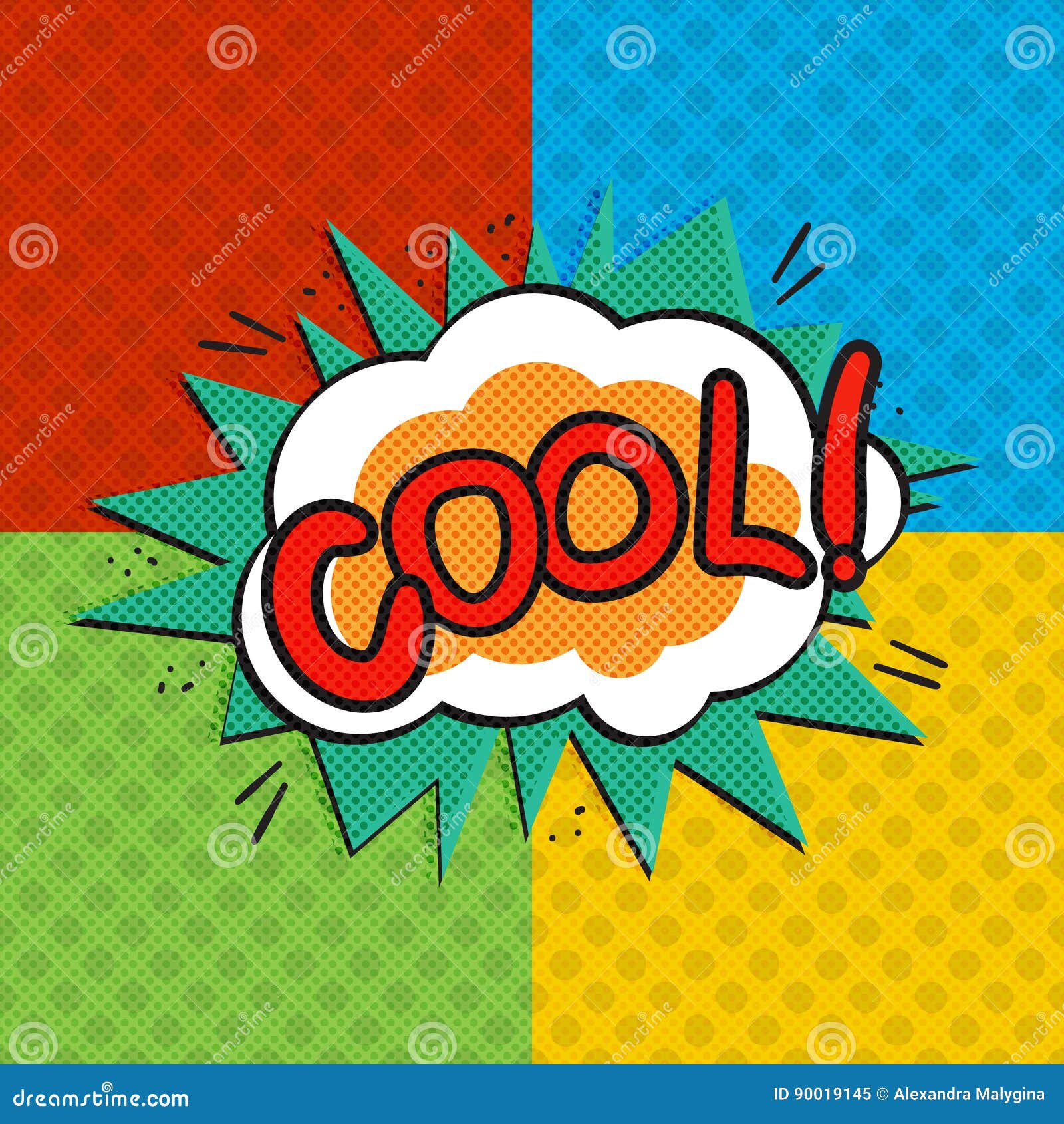 Pop art cool logo stock vector. Illustration of bomb - 90019145
