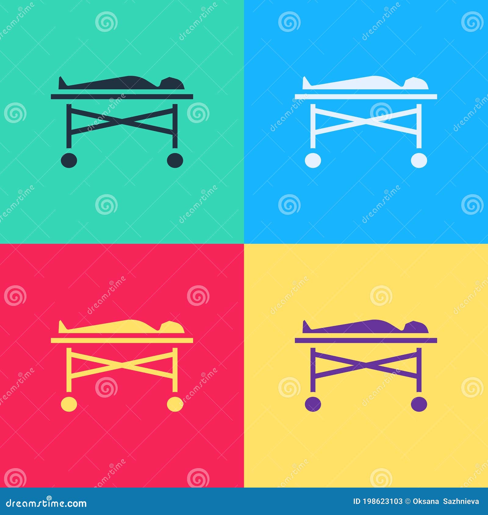 Morgue Icon. Human Feet With Toe Tag Icon In Simple Style On A White ...