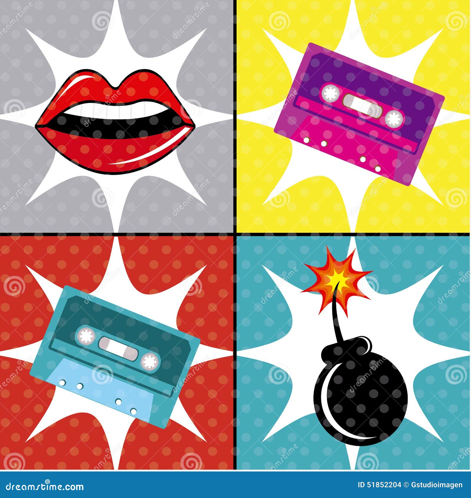 Pop art design. stock vector. Illustration of cartoon - 51852204