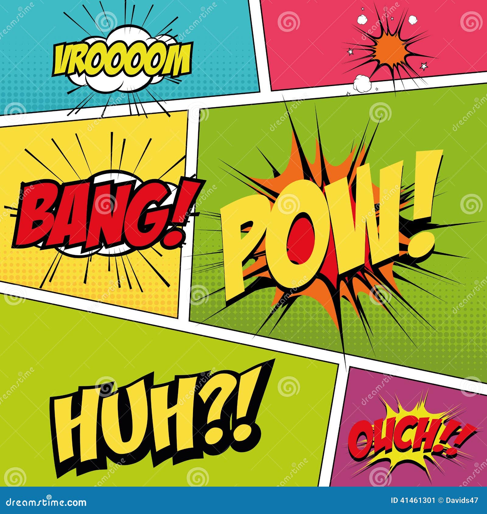 Pop Art Stock Vector - Image: 41461301