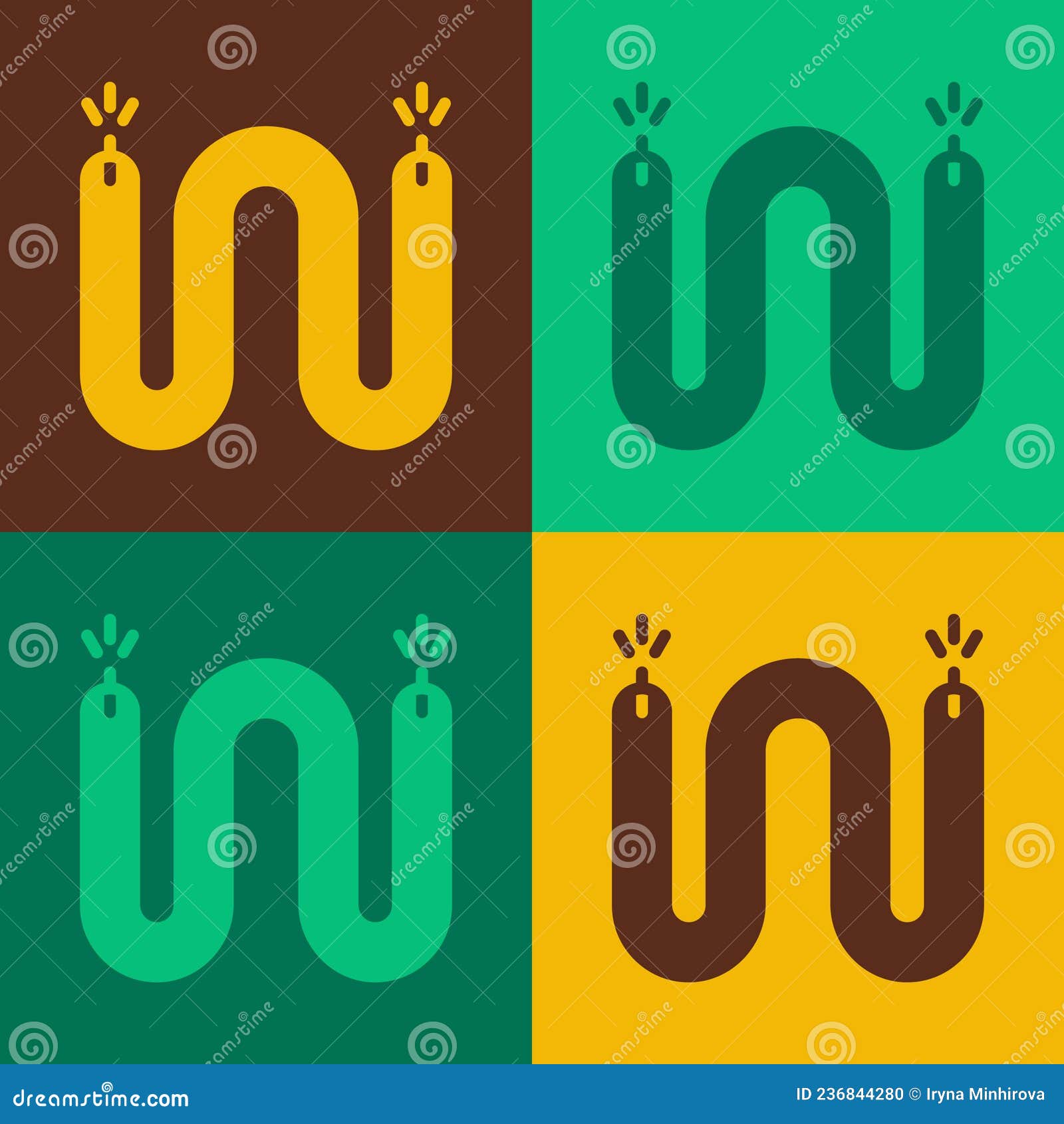 Pop Art Electric Cable Icon Isolated on Color Background. Electrical ...