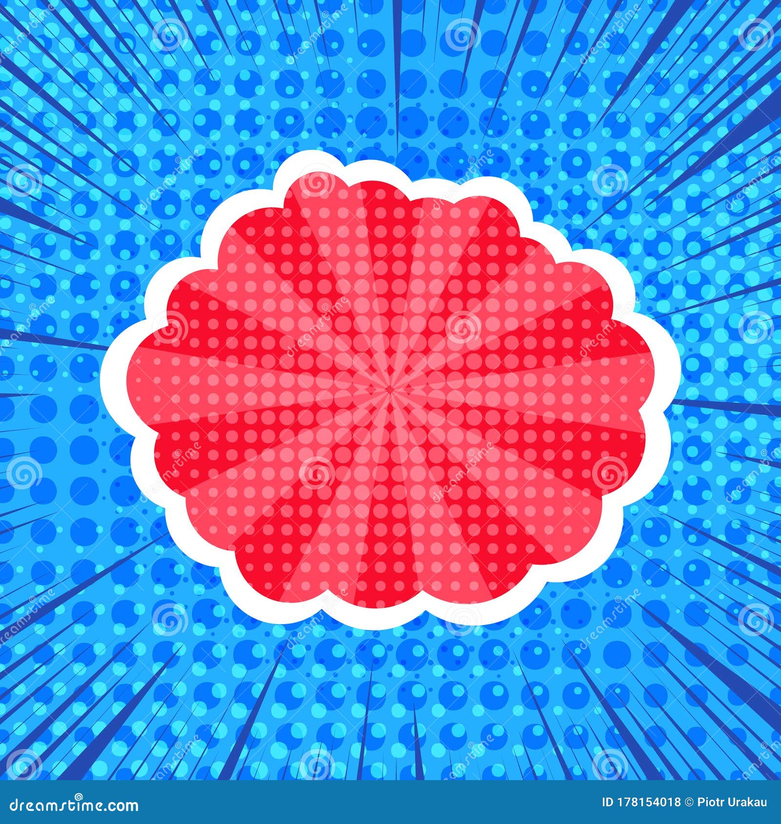 Pop Art Elegant Dynamic Template Stock Vector - Illustration of burst ...