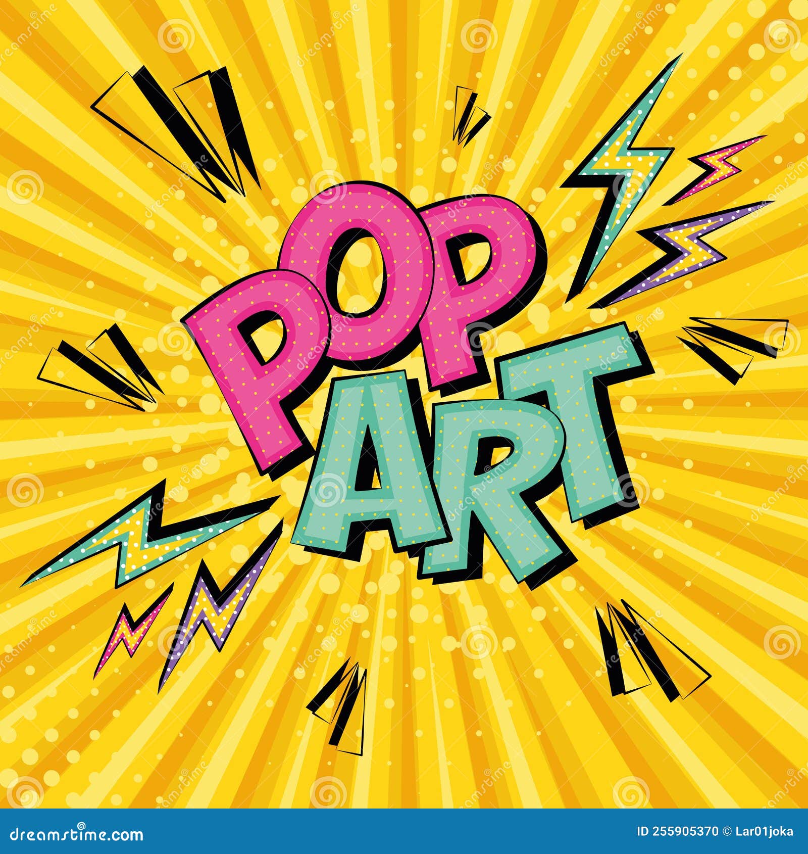 Pop Art Expression with Halftone Effect Comic Page Vector Stock Vector ...