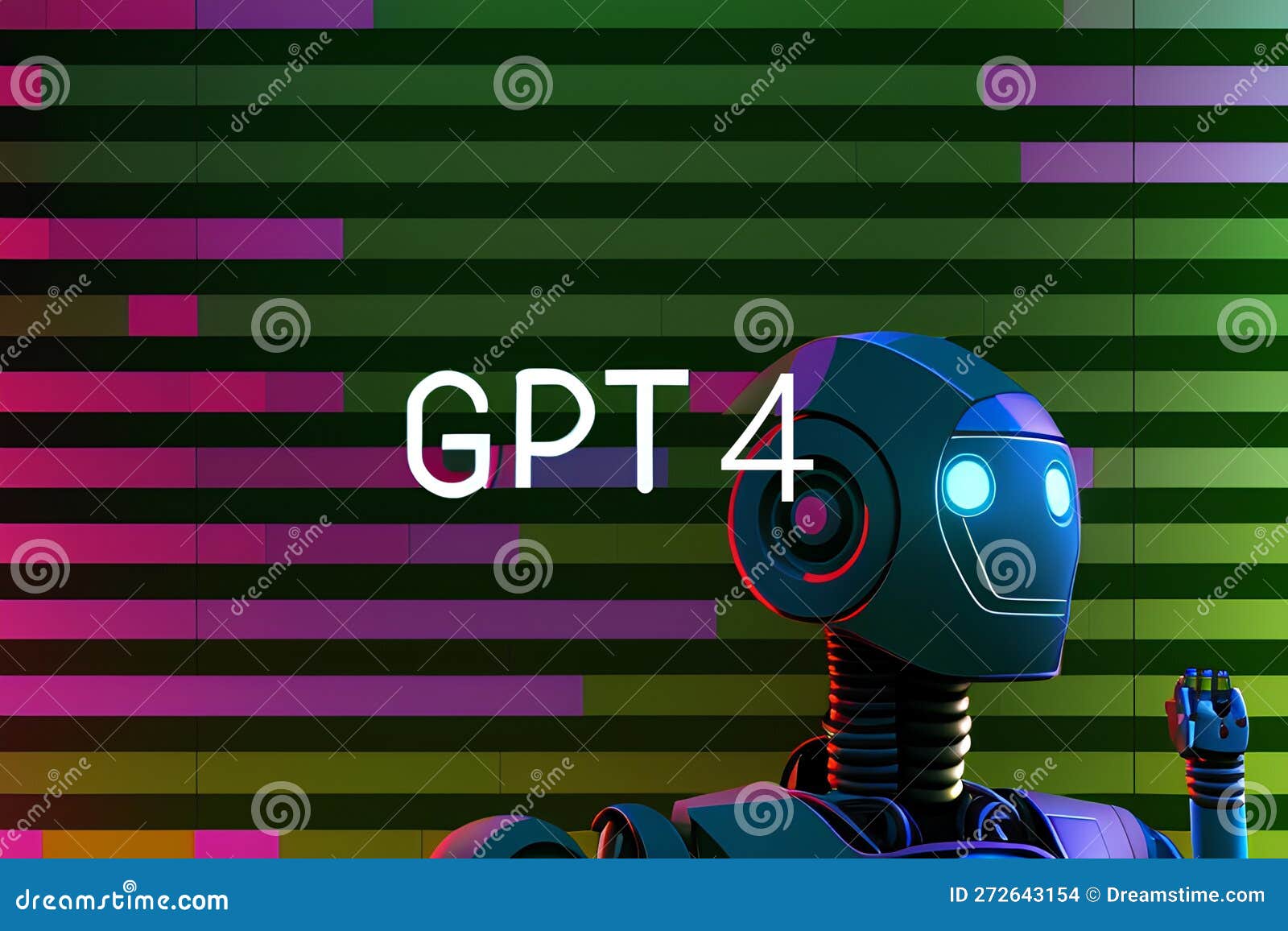 Pop Art, GPT 4, AI, Ai Robot, Ai Projects, Ai Illustration, Poly Mode, Digital Art. Stock ...