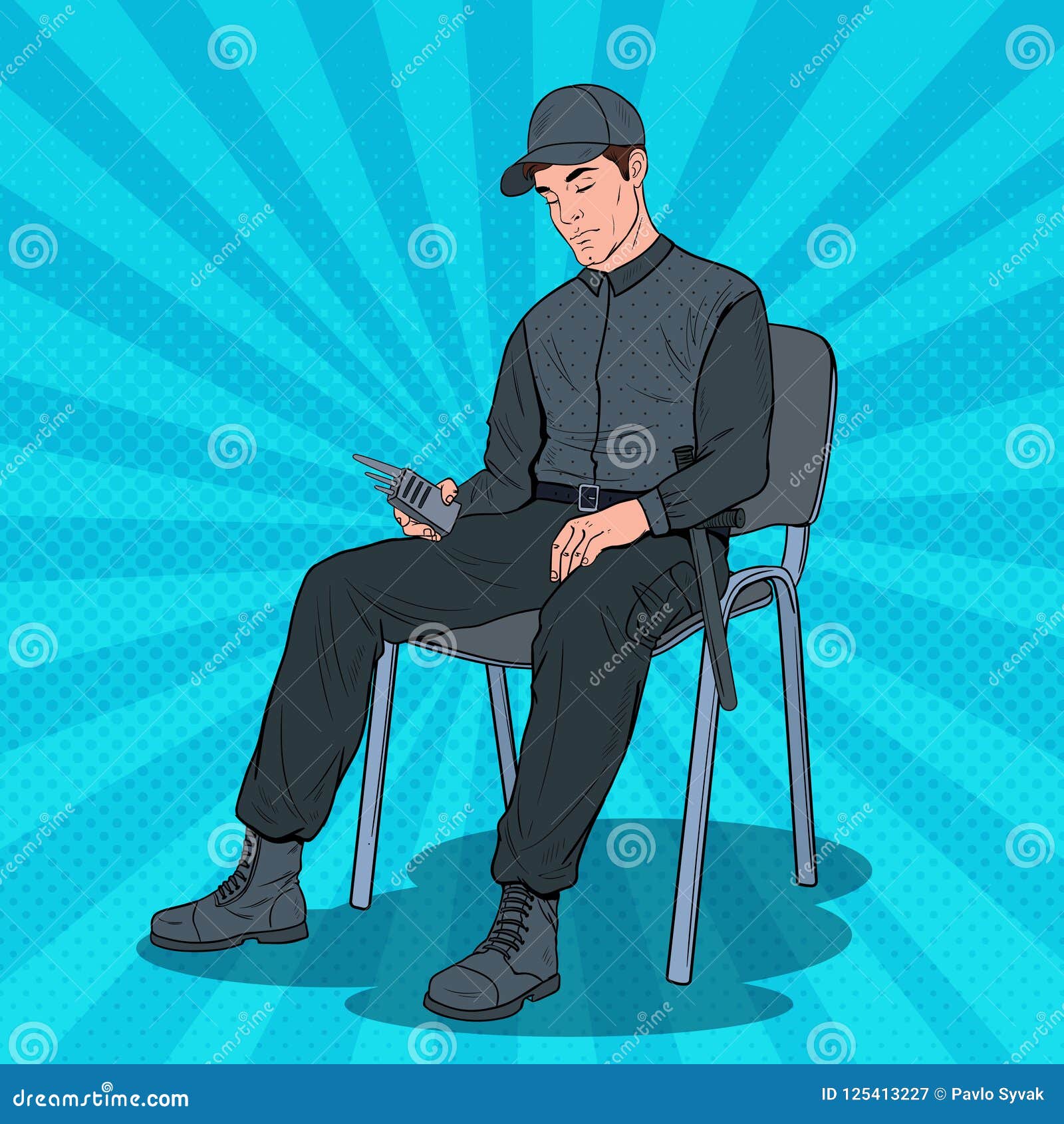 Security Worker Royalty-Free Stock Image | CartoonDealer.com #1834144