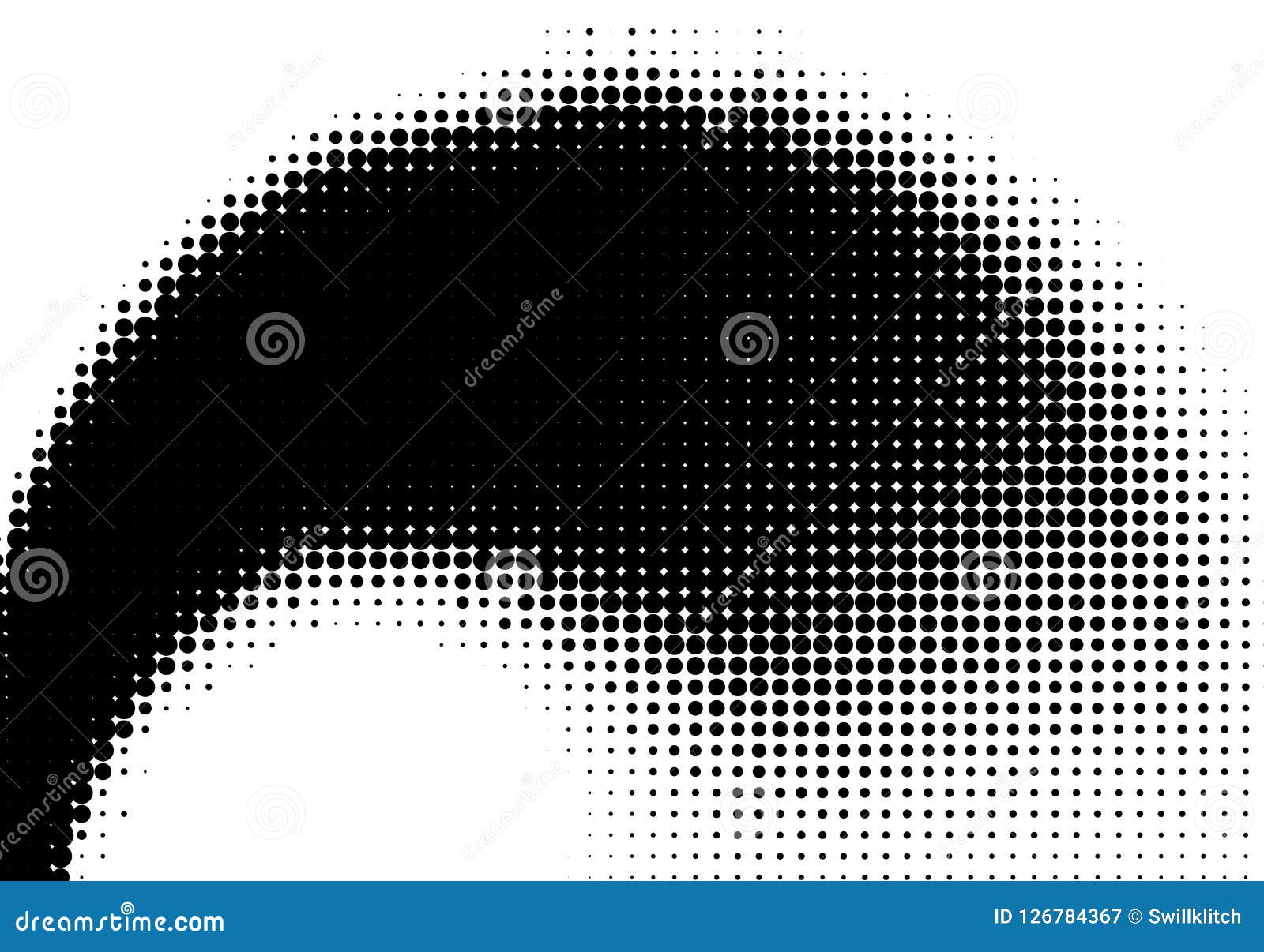 Pop Art Halftone Retro Background Shapes with Cartoon Style Stock ...