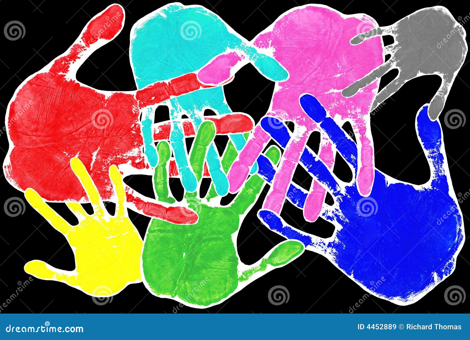 Pop art hands stock image. Image of black, ethnicity, equality - 4452889