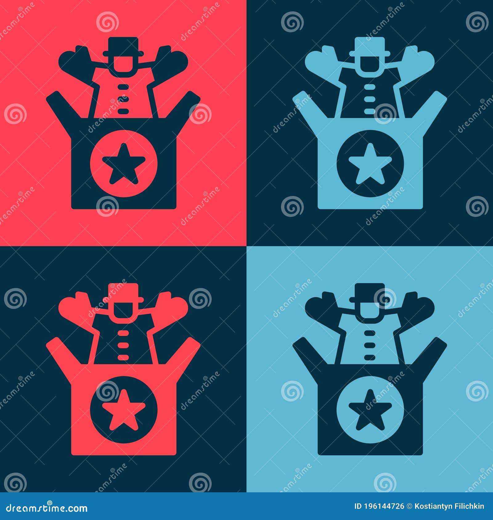 Jack In The Box Jester Fool Cartoon Emoticon Icon Vector Illustration ...