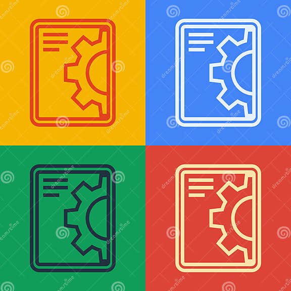 Pop Art Line Software, Web Development, Programming Concept Icon ...