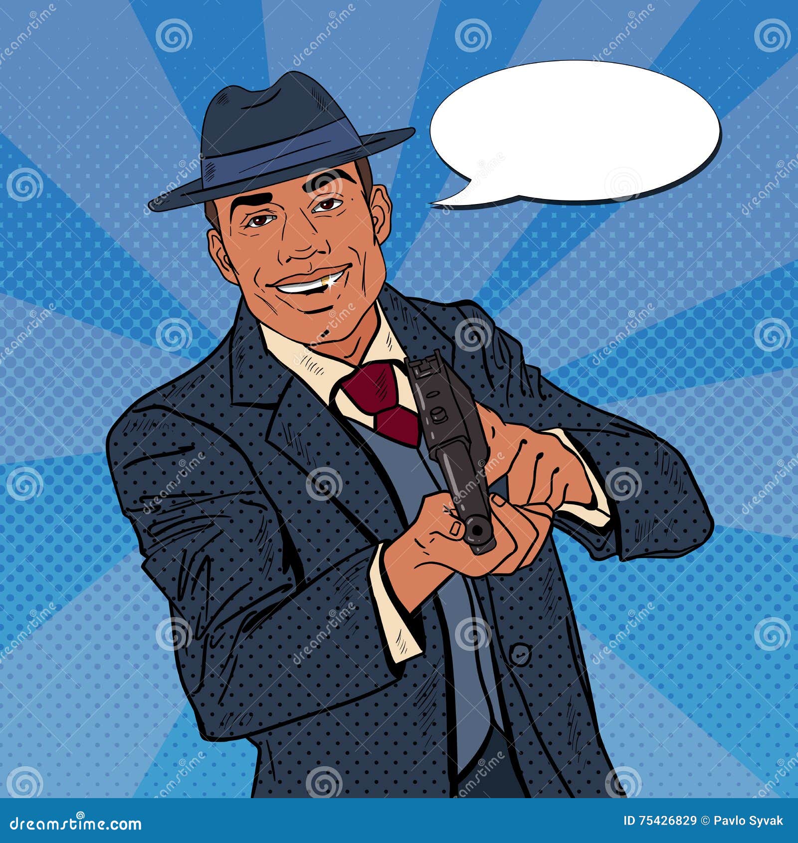 Mafia Boss Cartoon Vector | CartoonDealer.com #63302883