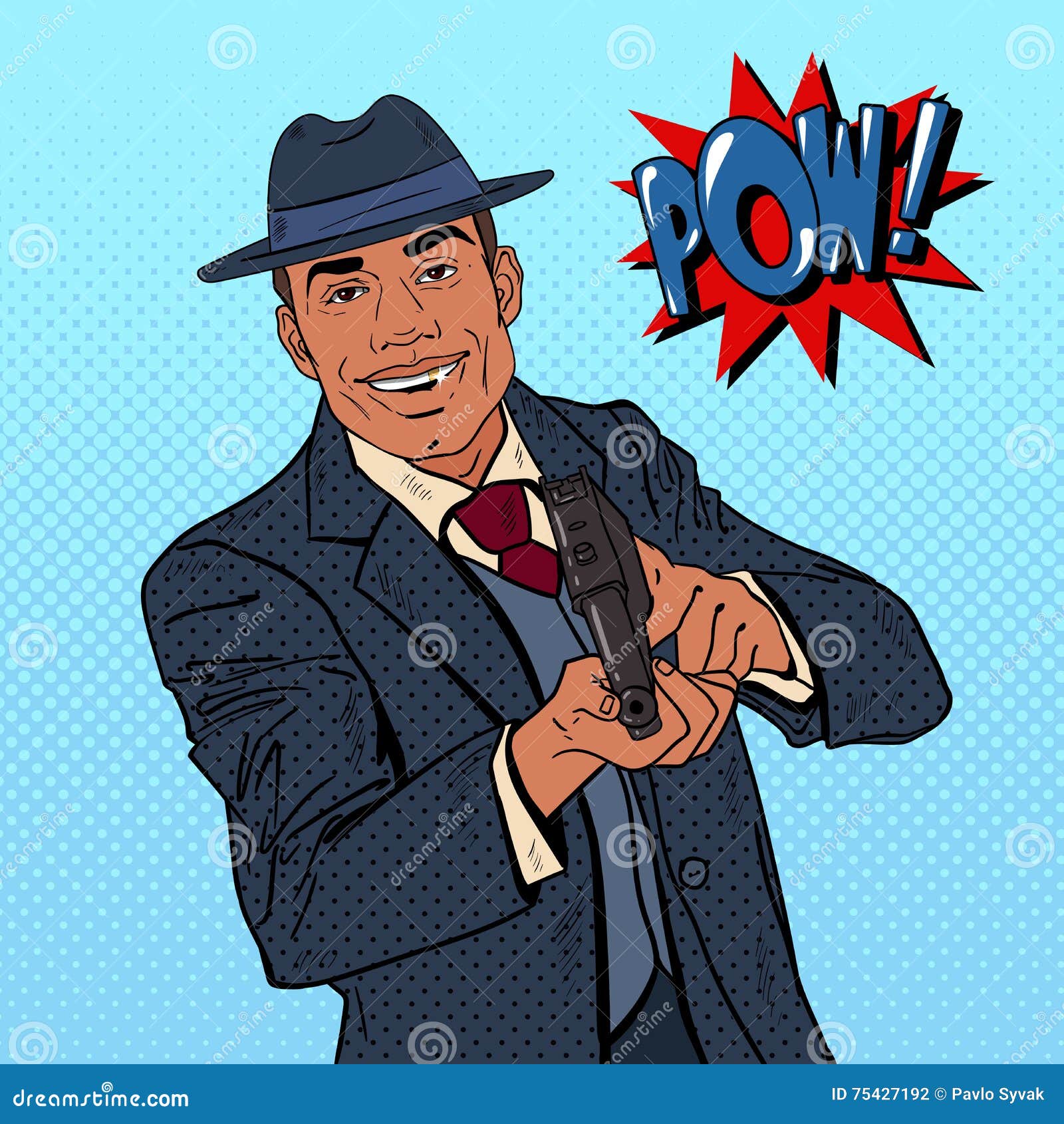 Mafia Boss Cartoon Vector | CartoonDealer.com #63302883