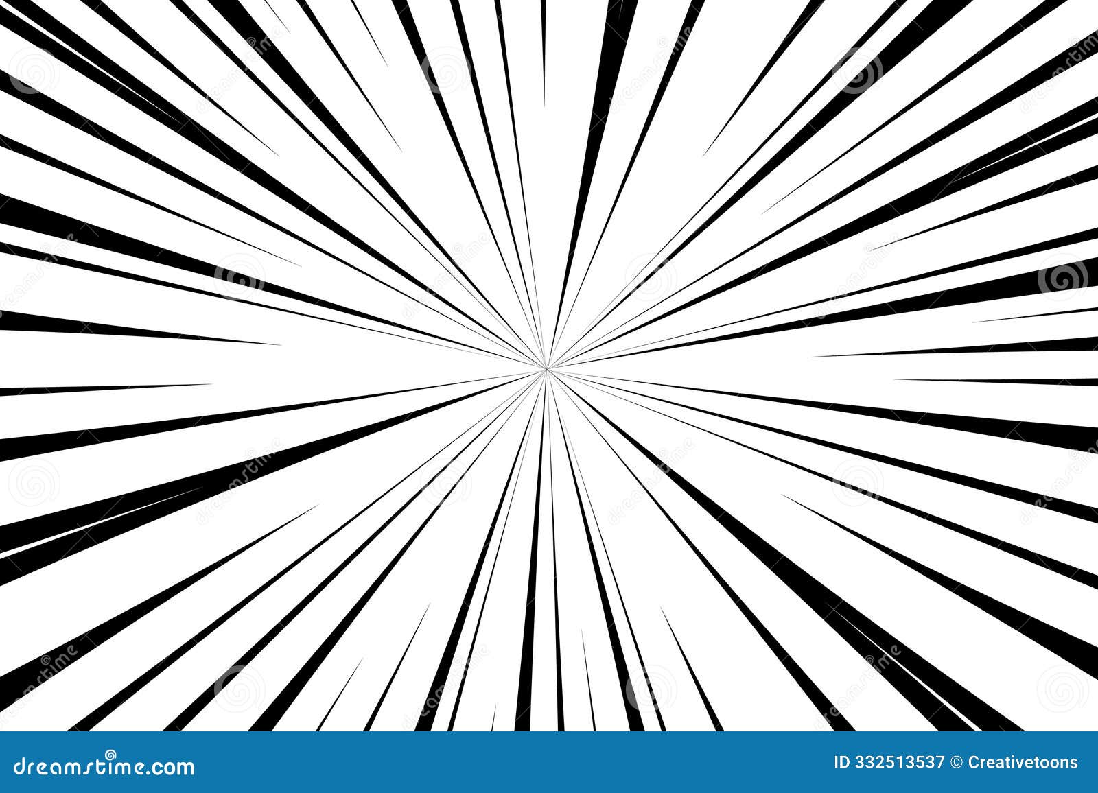 Pop Art Motion Rays, High Speed Comic Book Lines Background. Comic Zoom Lines Background. Stock ...