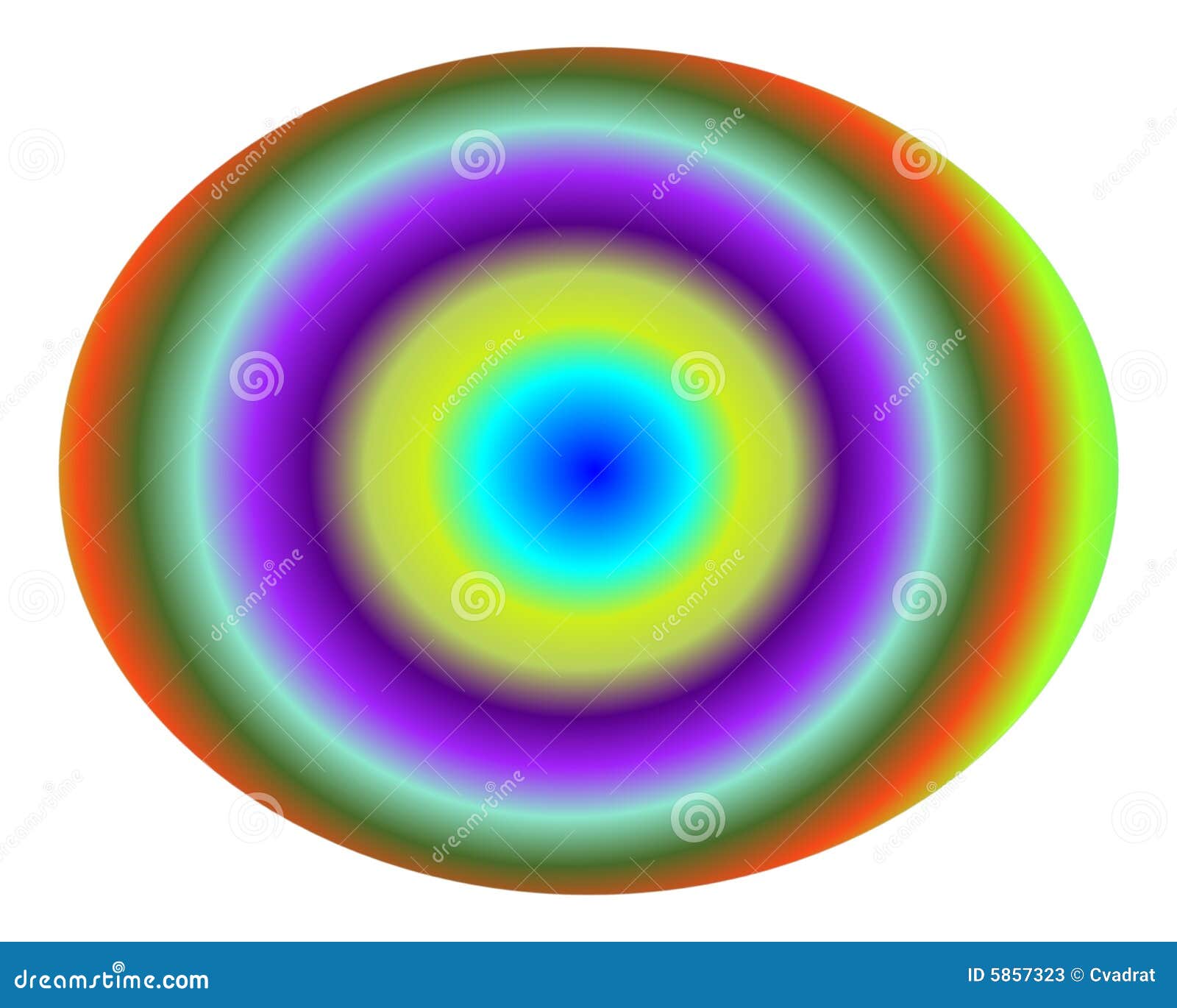 Pop Art Multicolor Concentric Gradient a Stock Illustration ...