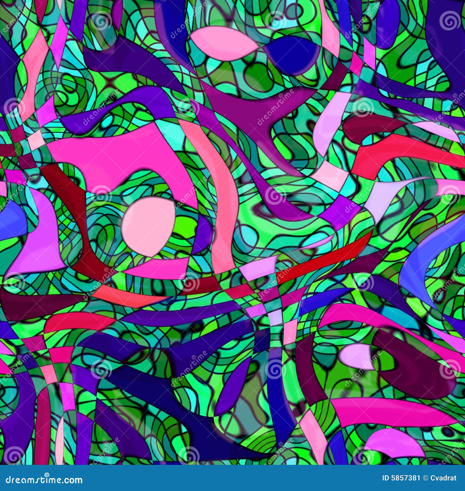 Pop Art Multicolor Irregular Shapes B Stock Illustration - Illustration ...