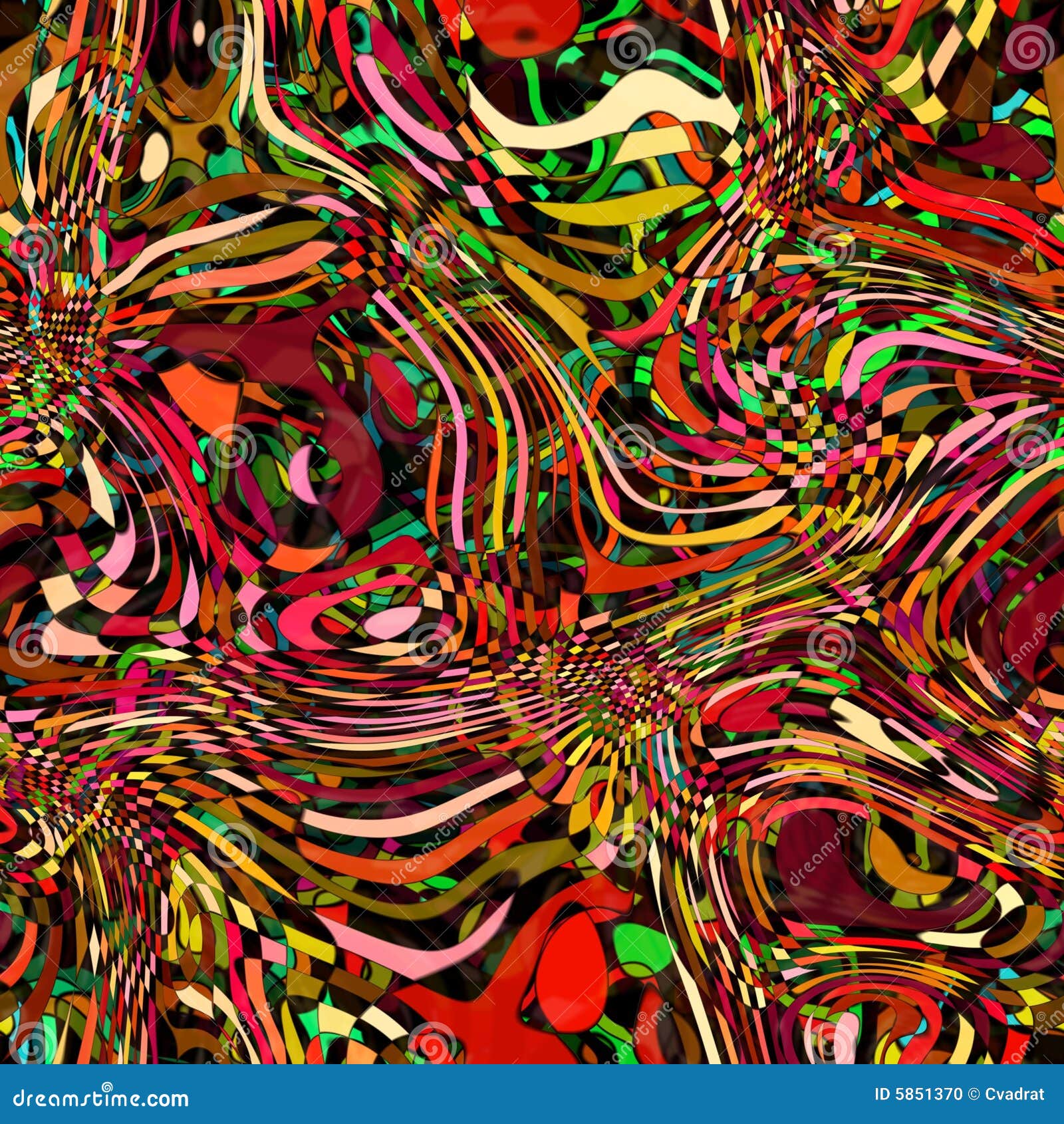 Pop Art Multicolor Irregular Shapes G Seamless Stock Illustration ...