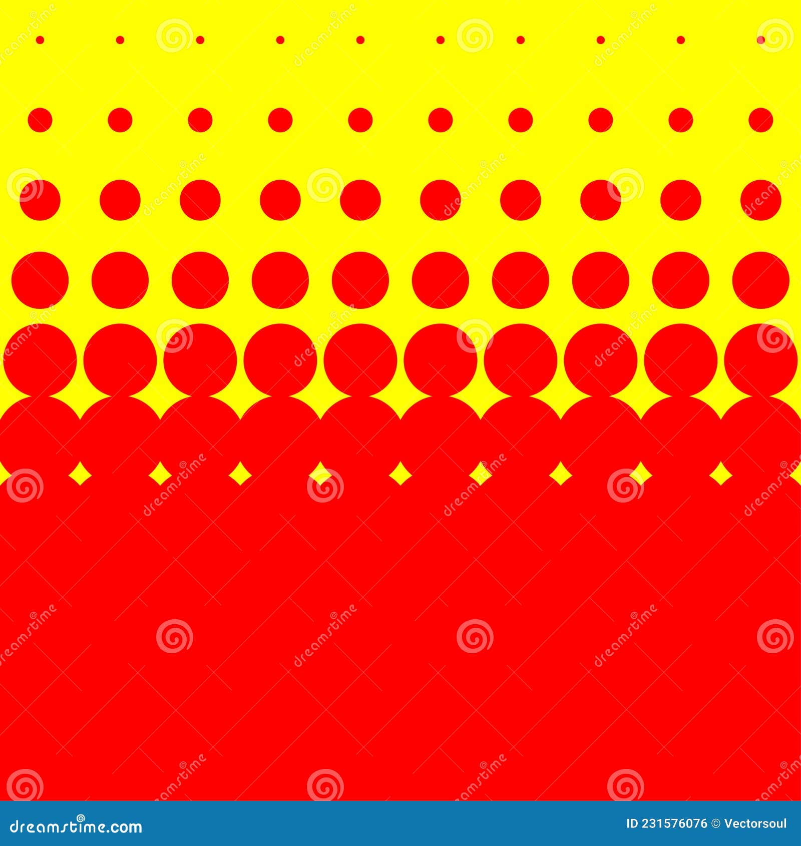 Pop Art, Polka Dots, Circles Halftone, Comic Effect Pattern Stock ...