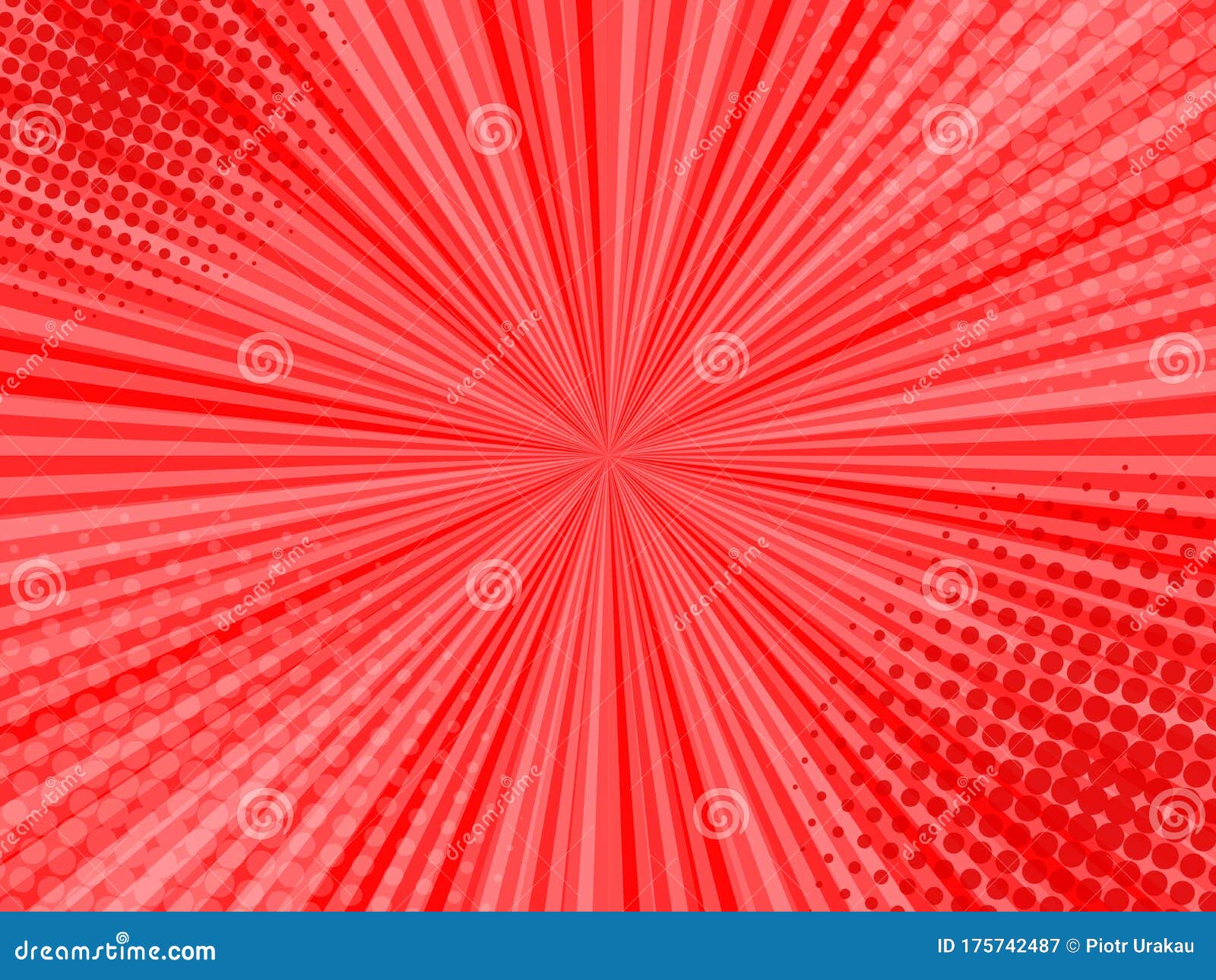 Pop Art Red Dynamic Background Stock Vector - Illustration of motion ...