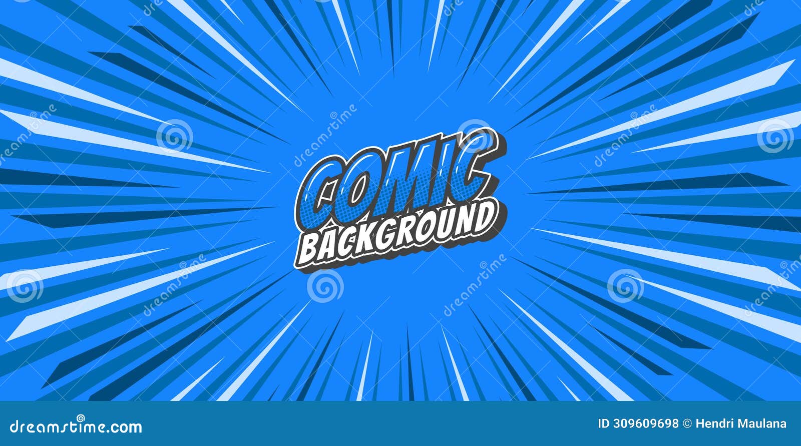 Pop Art Retro Comic Rays Background Stock Vector - Illustration of ...