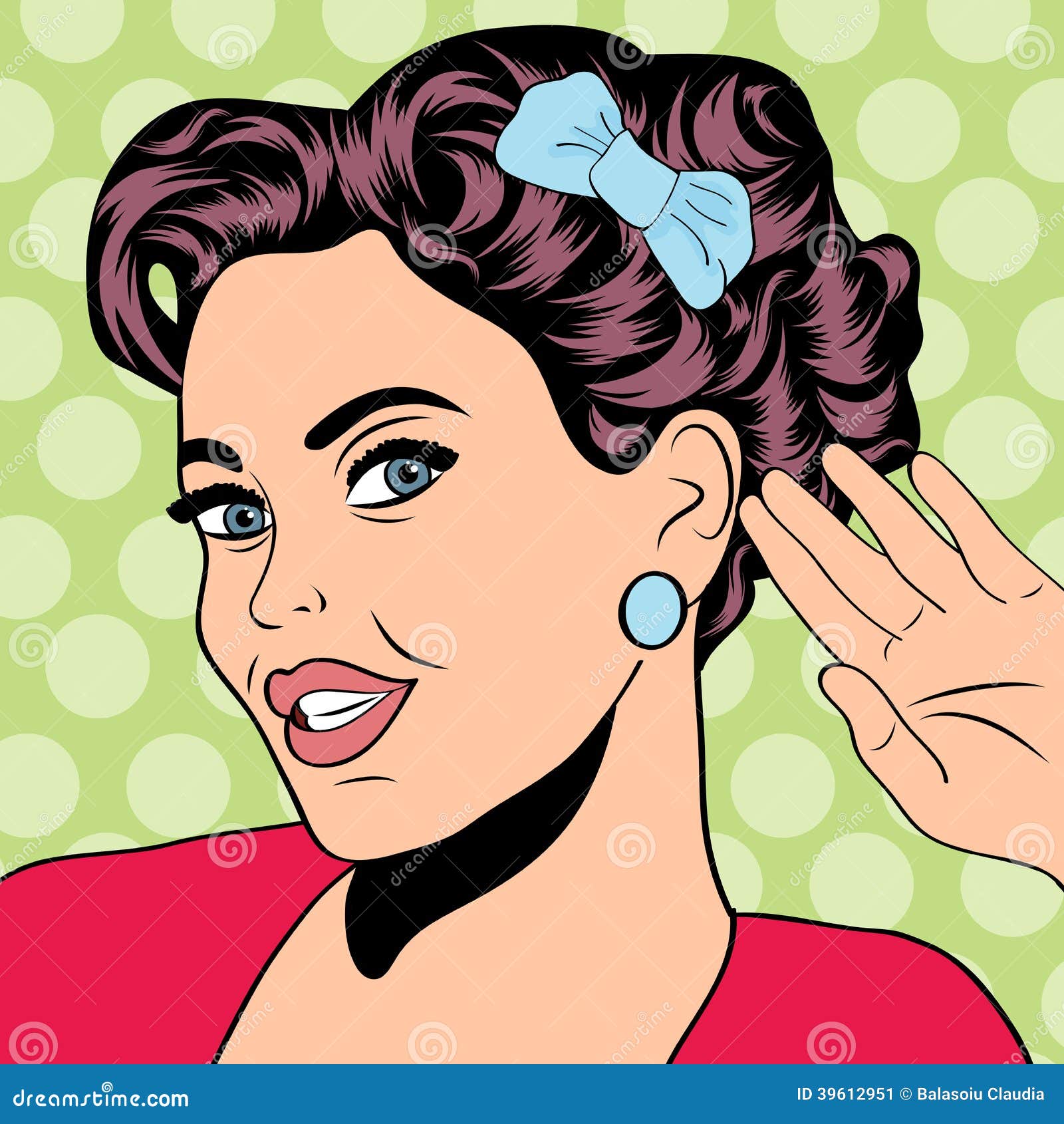 Retro Lady Vector